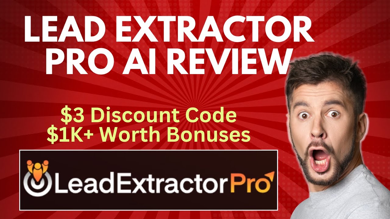 Lead Extractor Pro AI Review | Quick DEMO, $3 Discount Code - YouTube