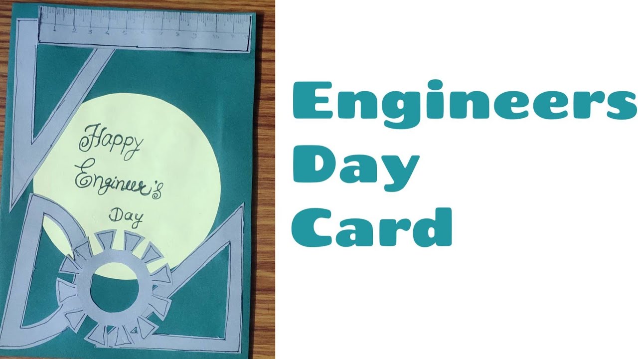 Engineers Day Card/Handmade engineer's day card/15th September - YouTube