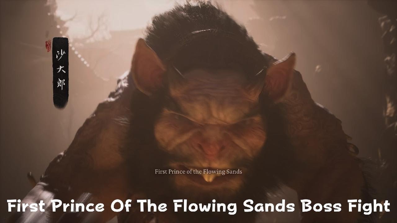 Black Myth: Wukong - First Prince Of The Flowing Sands Boss Fight - YouTube