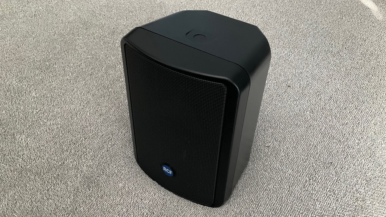 RCF Monitor 33T 2way wall speaker test, teardown + stereo test - YouTube