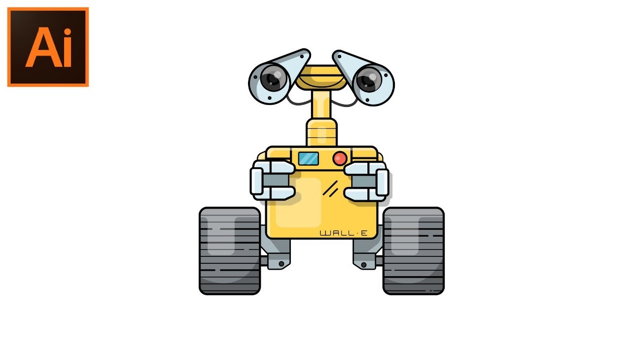 How to Create Flat Line Vector Design in Adobe Illustrator cc - YouTube