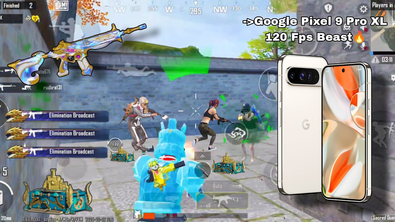 Google Pixel 9 Pro XL Smooth + 120 Fps PUBG Review ️ || Google Pixel 9 ...