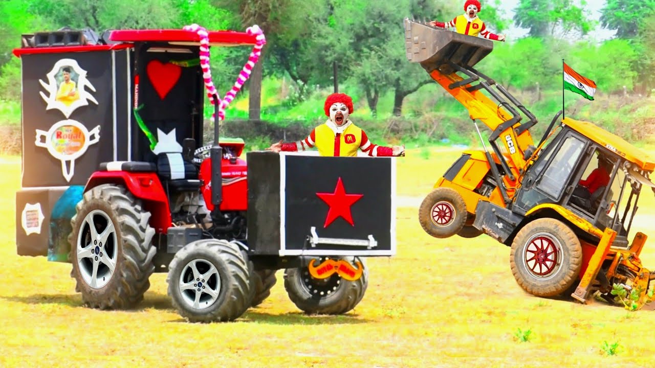 जेसीबी ट्रैक्टर और डीजे ने मिलकर मचाई धूम !! Hindi Superhit Song ! JCB ...