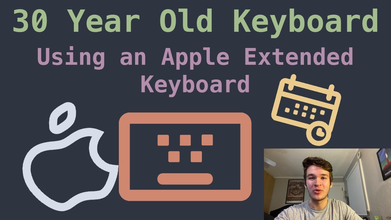 Why I Use a 30 Year Old Keyboard - Apple Extended Keyboard - YouTube