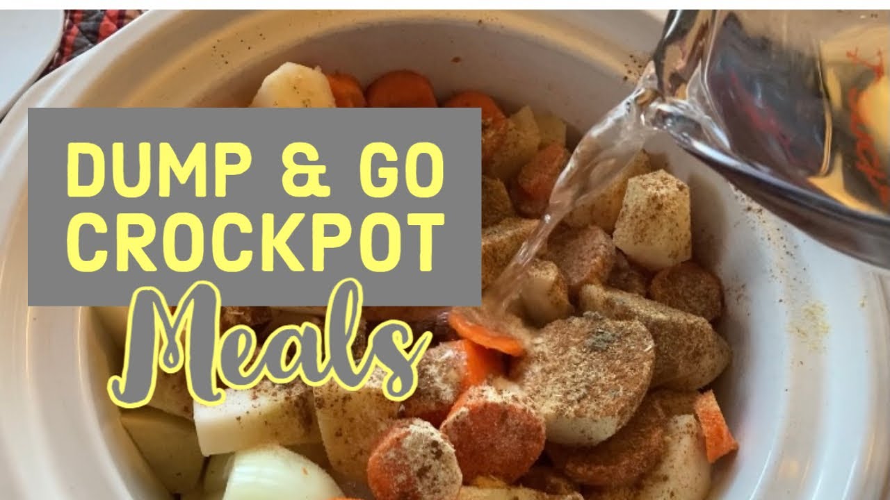 5 DUMP AND GO CROCKPOT MEALS | QUICK EASY DINNERS | Slow Cooker - YouTube