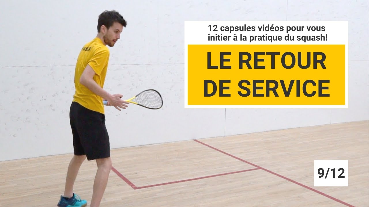 SQUASH : Le retour de service pour joueurs débutants (9 de 12) - YouTube