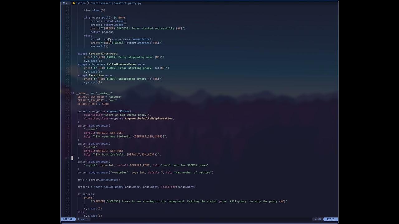 SSH Socks5 Proxy Management with Custom Python as a NixOS Overlay - YouTube