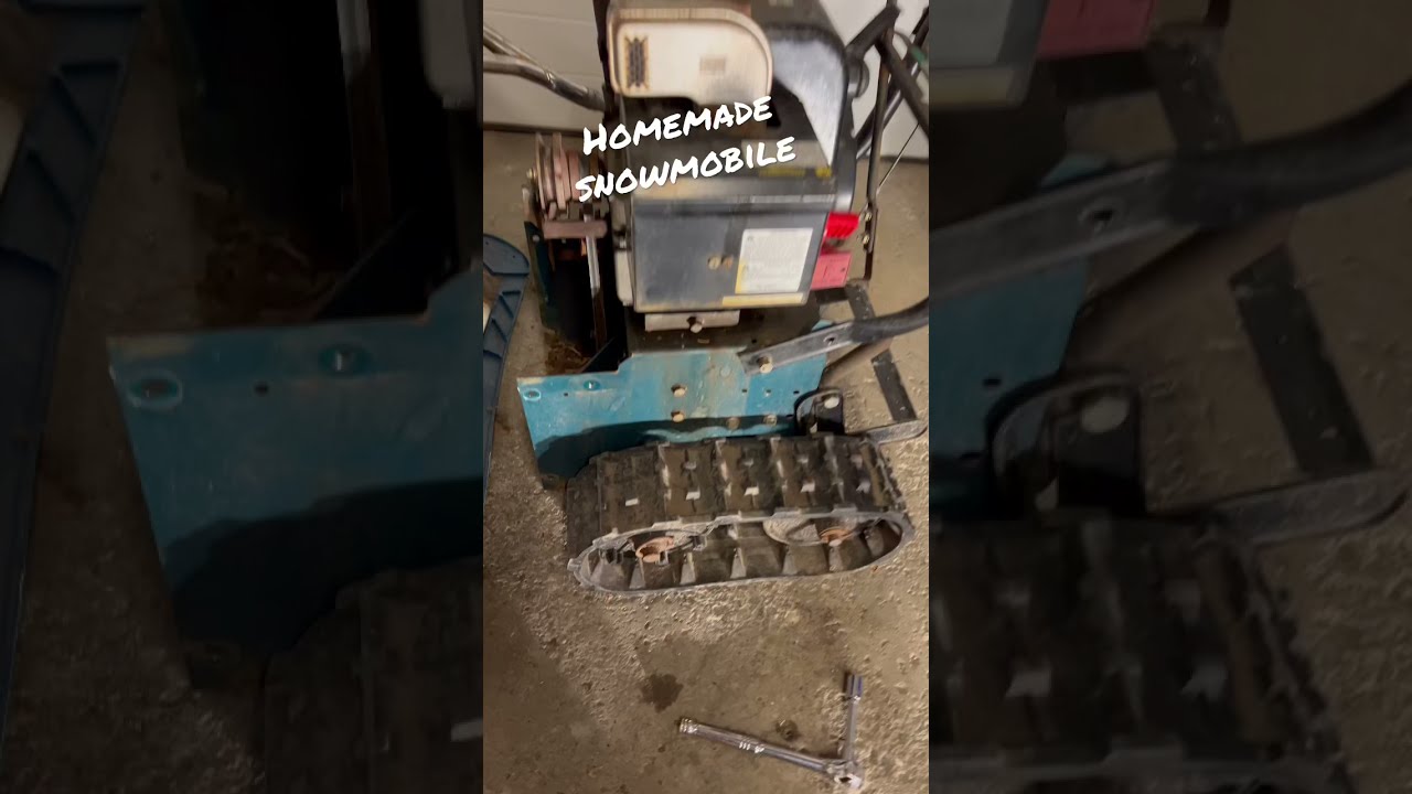 Homemade Snowmobile - YouTube