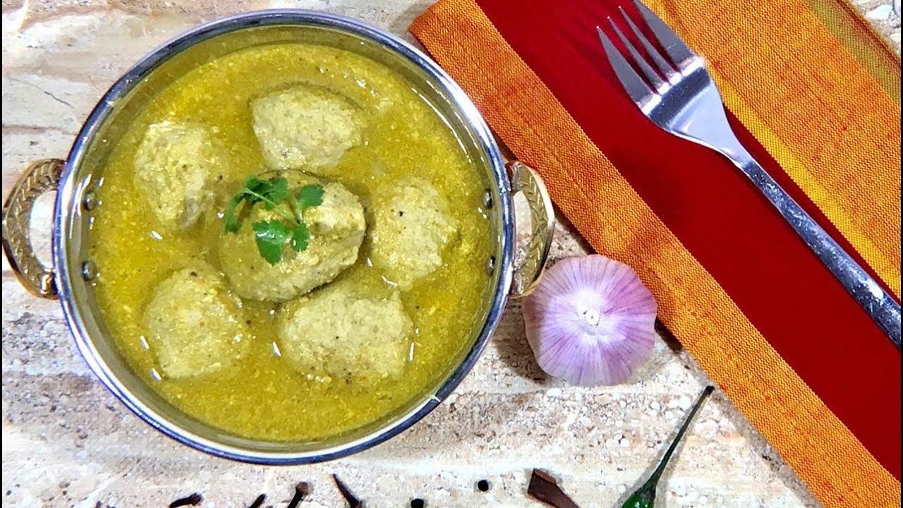 Chicken Keema Balls Curry Karnataka Style | Kaima Unde Saaru - YouTube