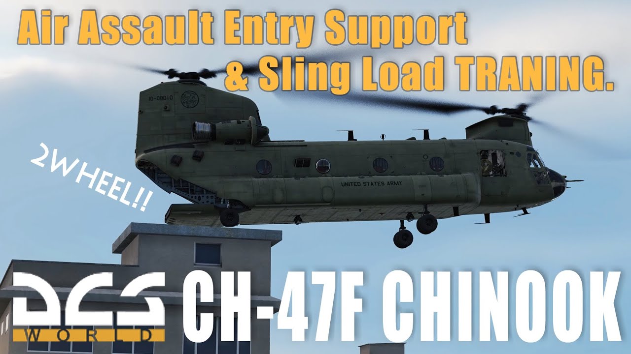 [ 4K60fps ] DCS World 2.9 | CH-47F Chinook Air Assault Entry Support ...