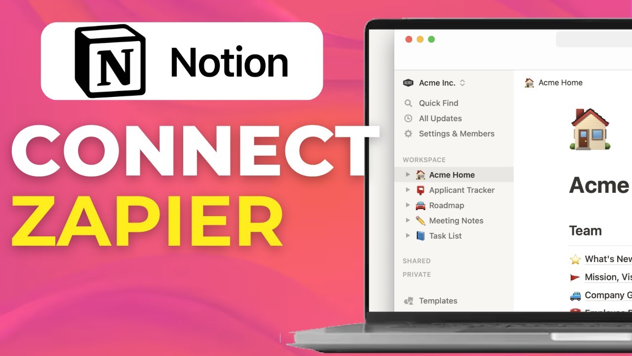 How to Connect Zapier to Notion Tokens, Triggers, Actions - YouTube