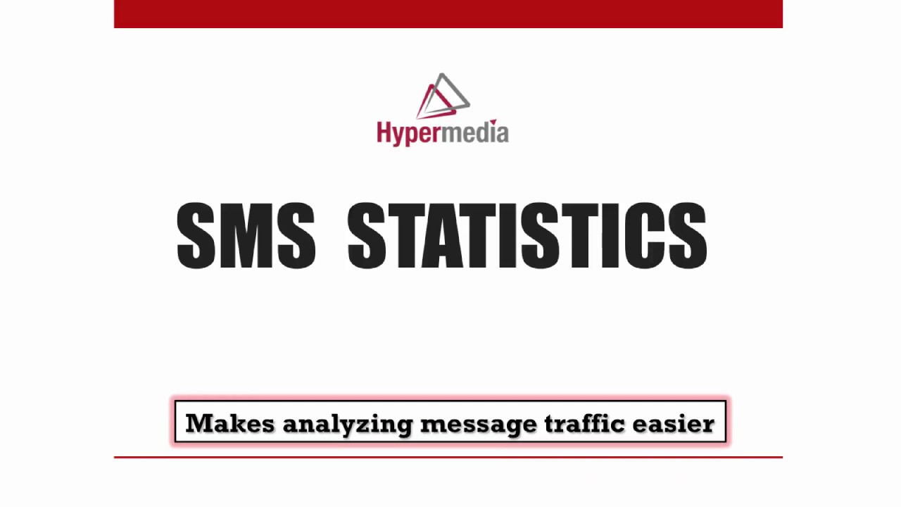Hypermedia SMS Statistics - YouTube