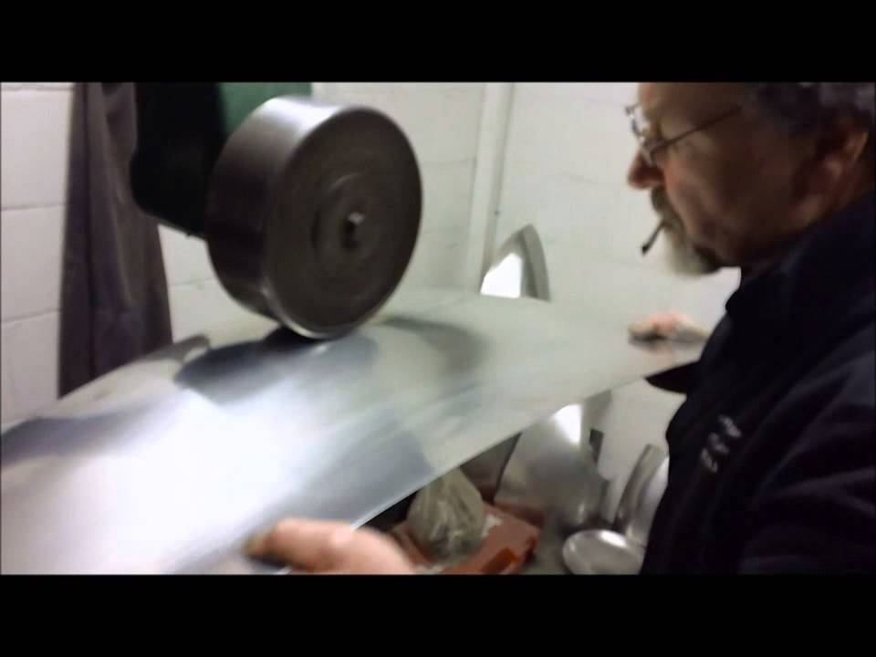 How to English Wheel a complex panel PART1 - YouTube