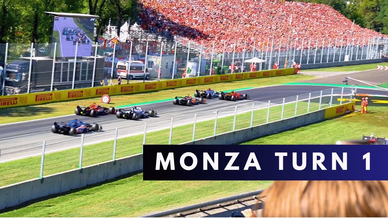 Monza F1 Race Start | Insane Crowd POV at Turn 1 - YouTube