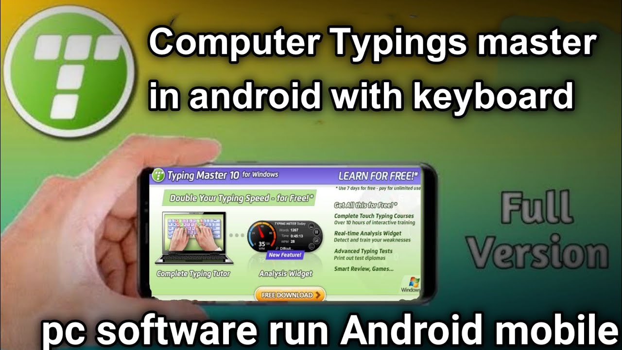 How To Use Typing Master Software In Android Phone Install Typing ...