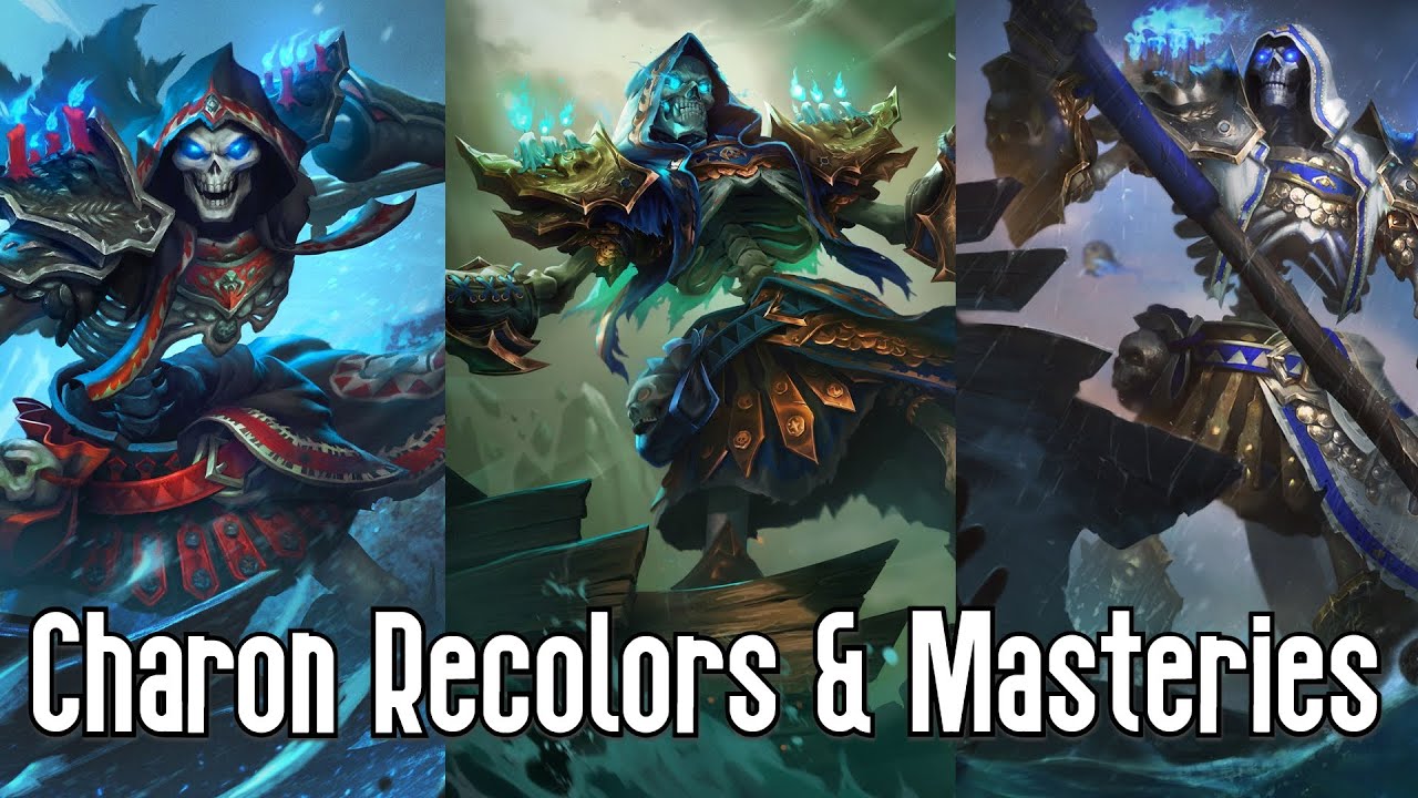 SMITE: Charon Recolor & Mastery Skins - YouTube