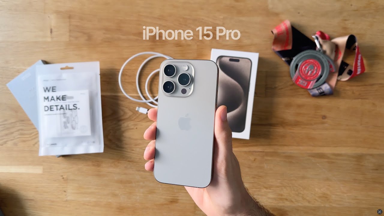 iPhone 15 Pro Natural Titanium Unboxing - YouTube