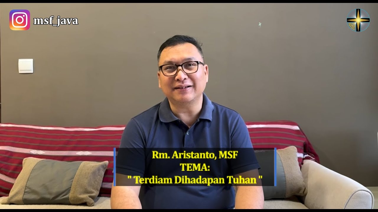 Rhema 4 Okt : Rm. Aristanto | Terdiam Dihadapan Tuhan - YouTube