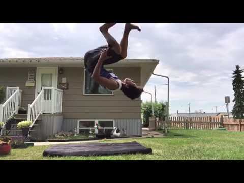 Learning how to do a corkscrew flip!!(miss beautiful keeps me falling ...