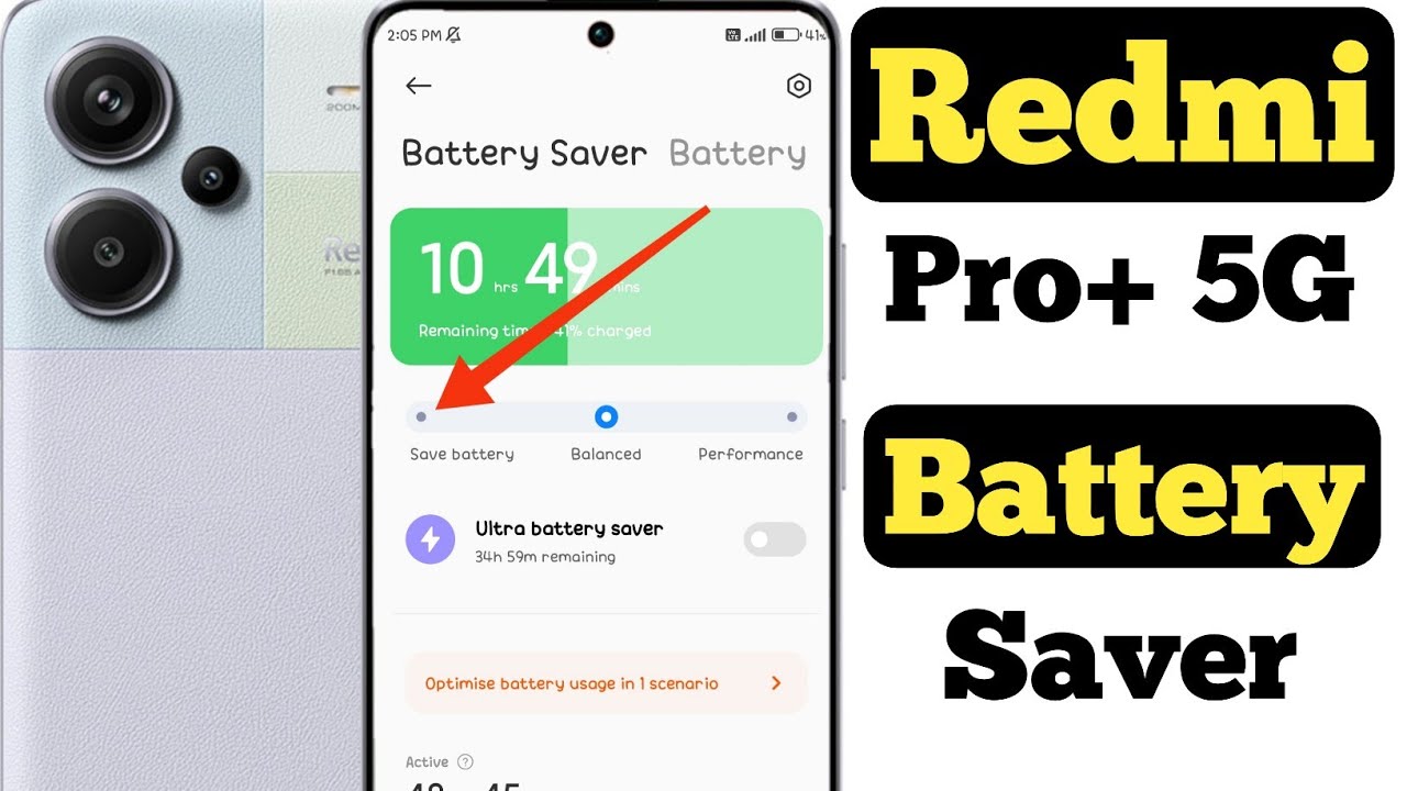 How to enable Battery Saver on Redmi Note 13 Pro Plus 5G || Redmi Note ...