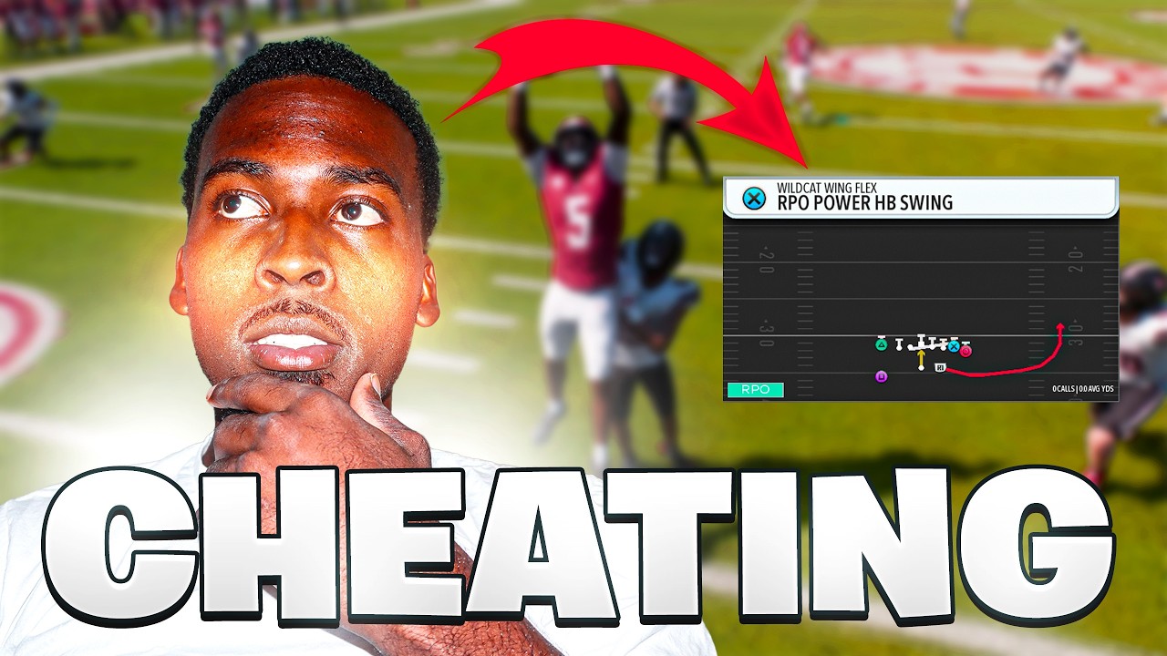 HOW TO RUN THE BEST *CHEATING* OFFENSE IN COLLEGE FOOTBALL 26 - YouTube