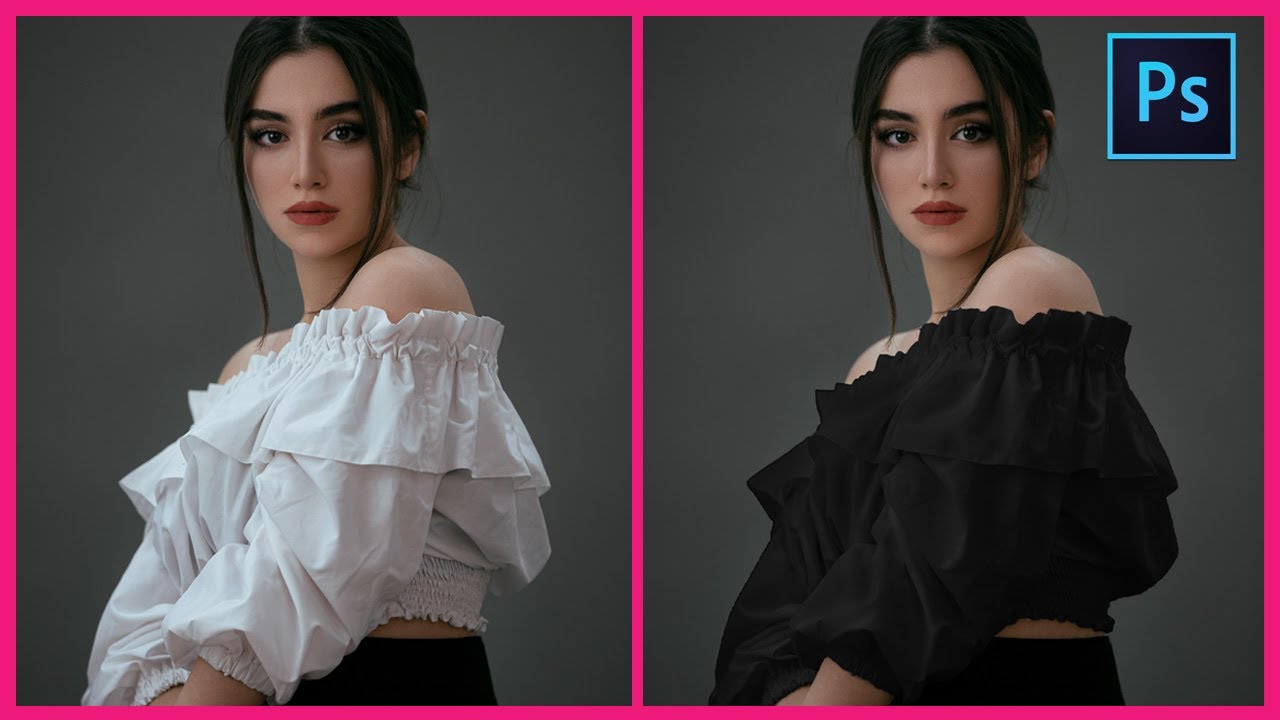 Photoshop Tutorial How To Turn White Color Dress To Black Color In photoshop-tutorial-how-to-turn-white-color-dress-to-black-color-in