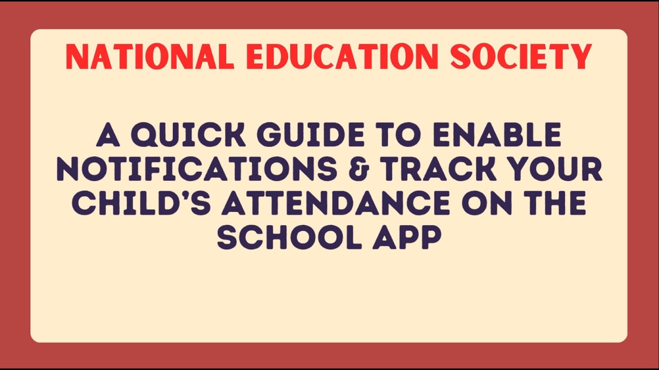 Tutorial - How to enable notification and check attendance in the ...