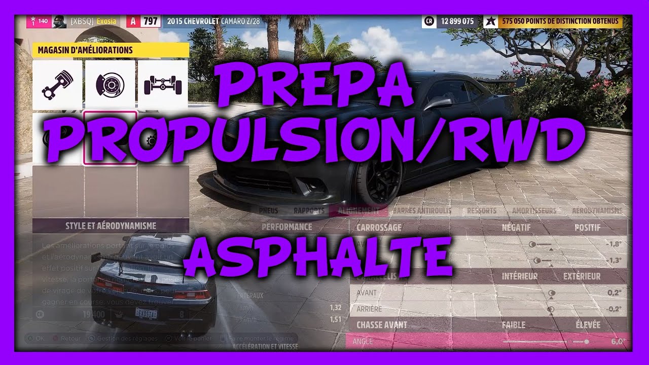 FH5 | Prépa complète propulsion/RWD [course/sprint] - YouTube