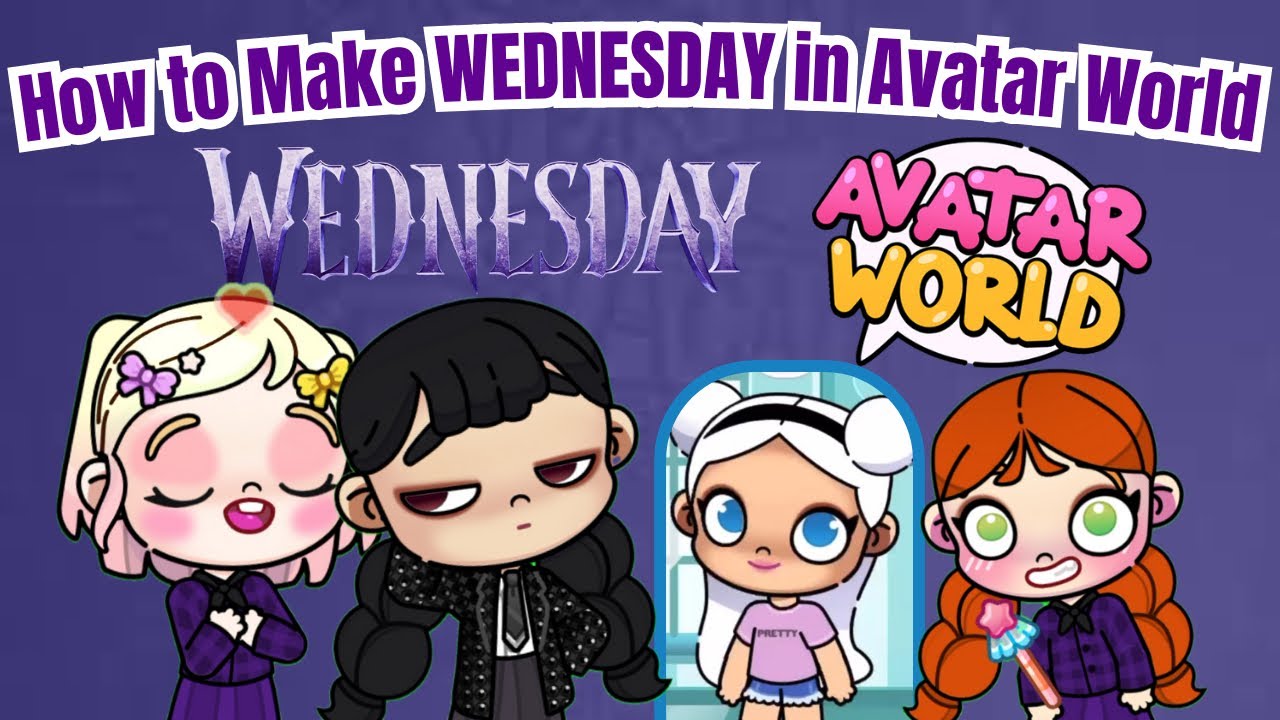 How to Make WEDNESDAY in AVATAR WORLD TUTORIAL! - YouTube