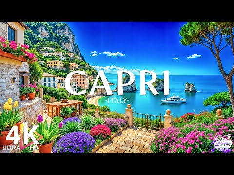 Capri 4K Ultra HD - Stunning Footage Italy, Scenic Relaxation Film with Calming Music | 4K UHD