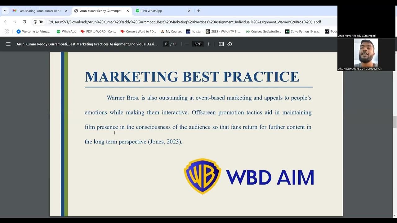 Arun kumar reddy best marketing - YouTube