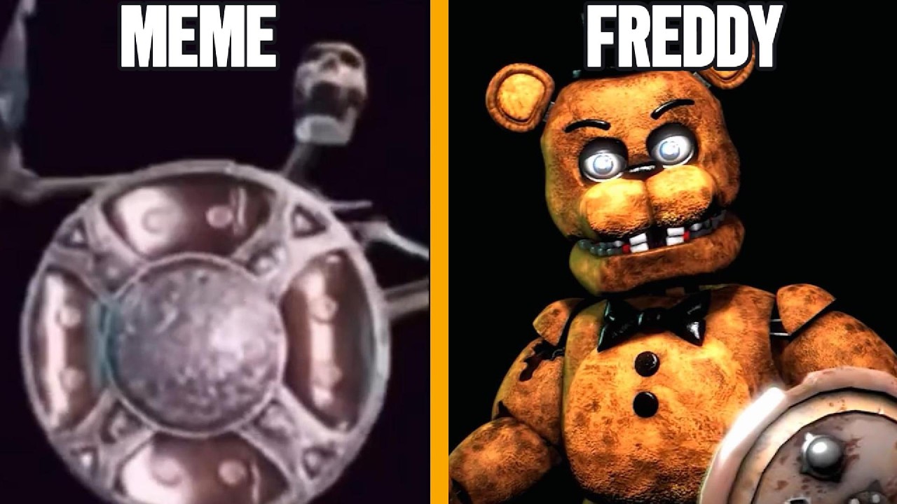 Skeleton Shield Original vs Meme - YouTube