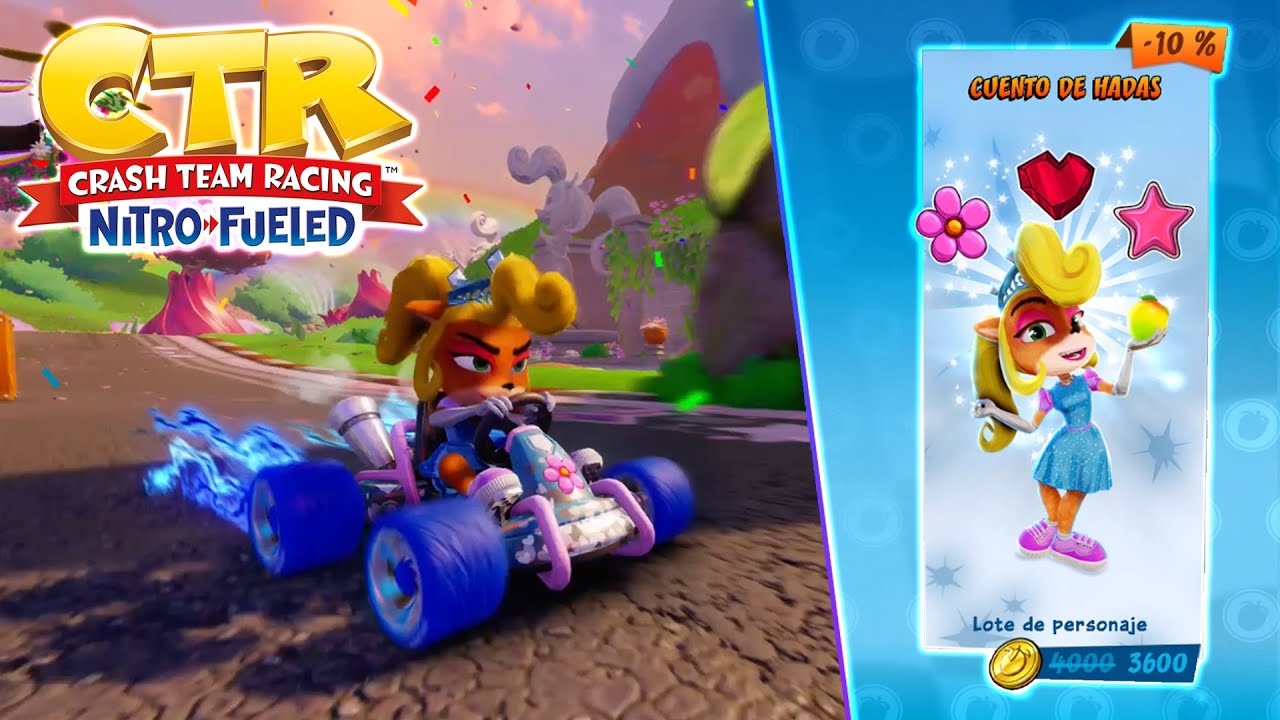 Crash Team Racing Nitro-Fueled - [Lote de personaje] Cuento de hadas ...