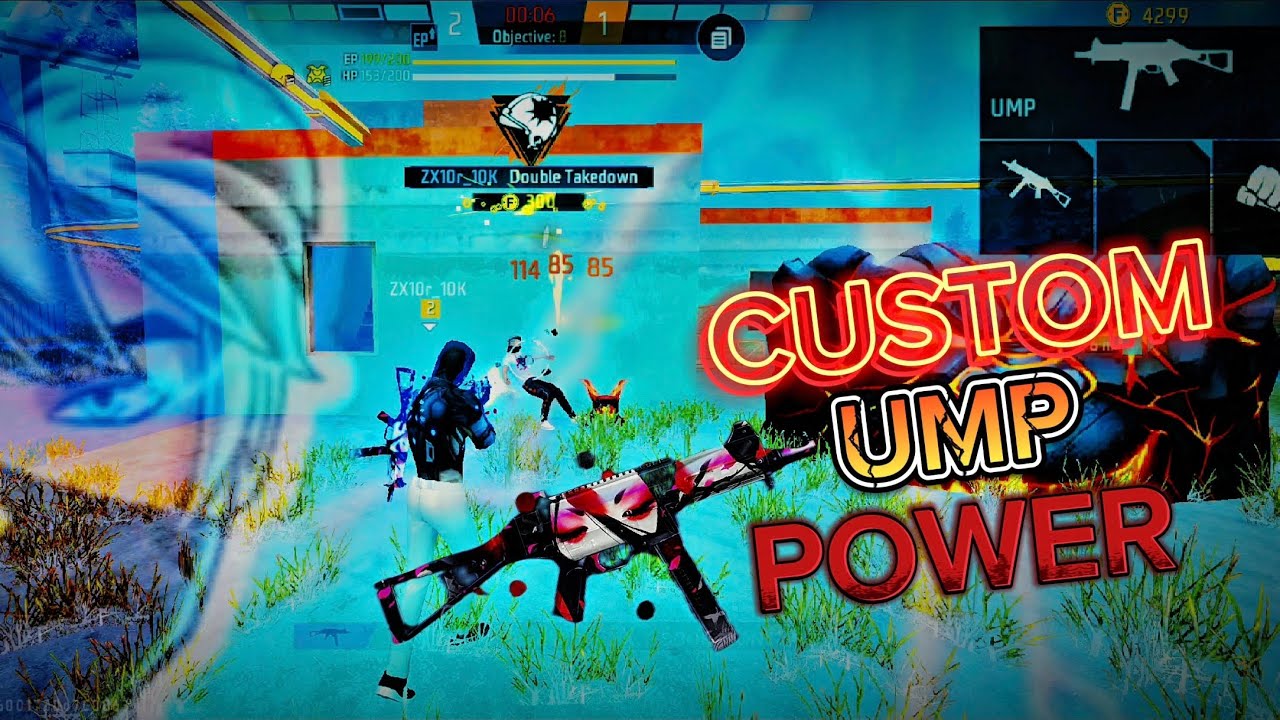 ZX10r_10K 2vs2 🥶CUSTOM UMP⚡ONLY🥶RED NUMBER👊 HEADSHOT - YouTube