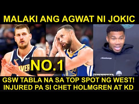 GSW Tabla Ulit sa No.1 | Jokic MILYA ang AGAWAT sa MVP | Giannis NATAWA sa INSULTO ni Brown ...
