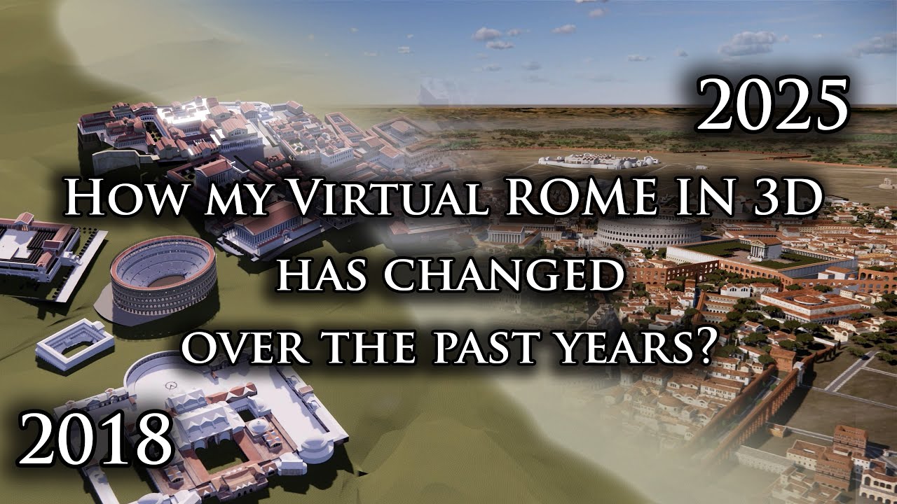 How my Virtual ROME IN 3D has changed over the past 16 years? - YouTube