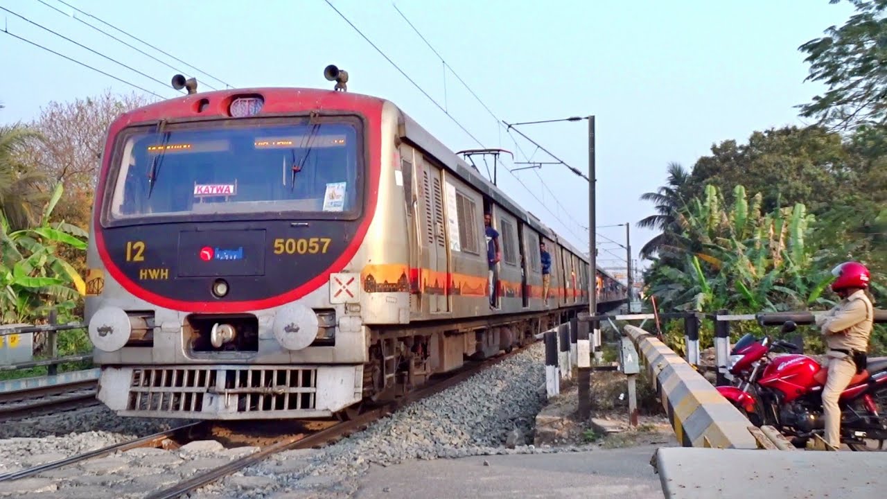 Unique Model BEML EMU+ICF Medha EMU Trains Quickly Skip Between Busy ...