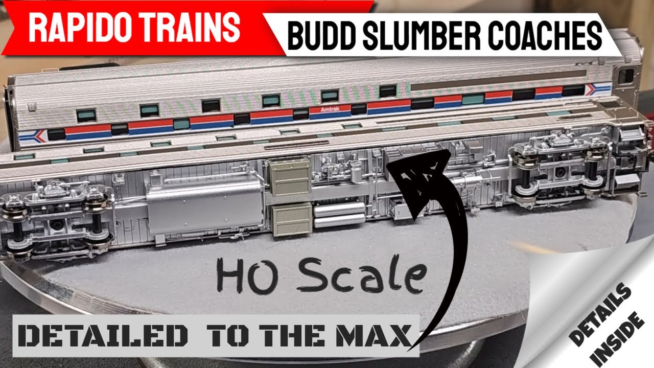 Rapido HO Budd Slumber Coaches with Interior and Underbody Max Detail ...