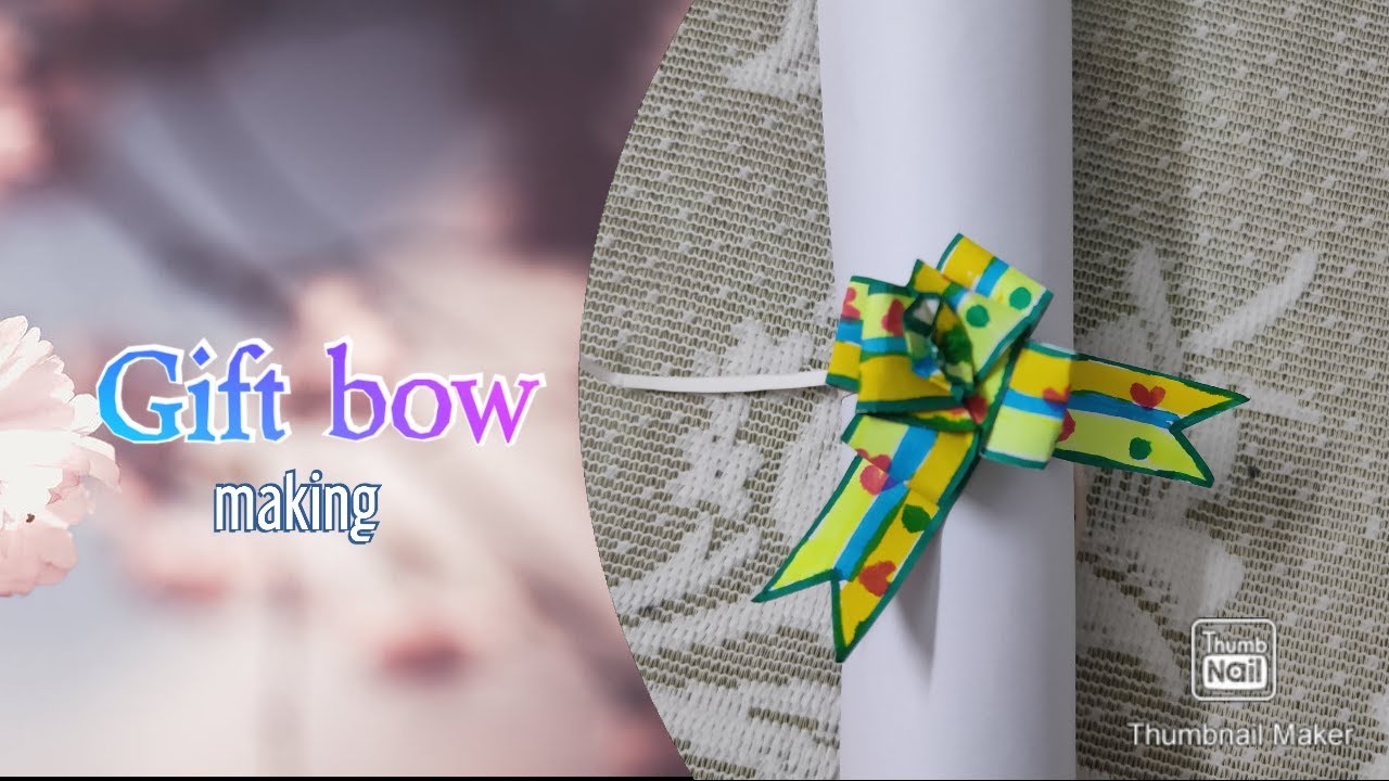 Gift_bow making|paper bow making for gift wrap|paper bow|gift bow ...