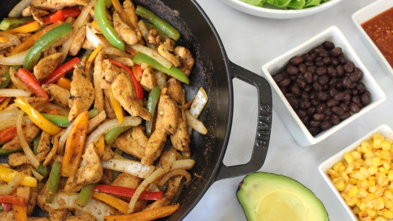 Chicken Fajitas Recipe Homemade Fajita Seasoning Fajita Bowl And