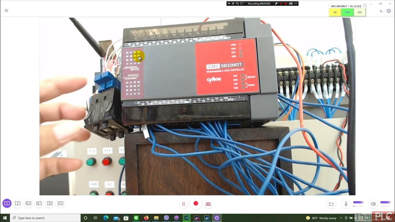 Cimon PLC Connected to Omron Thumbwheel Switch A7P #01 - YouTube