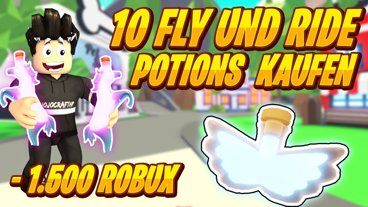 10 Fly und Ride Potions kaufen für 1500 Robux in Adopt Me ! | Roblox ...