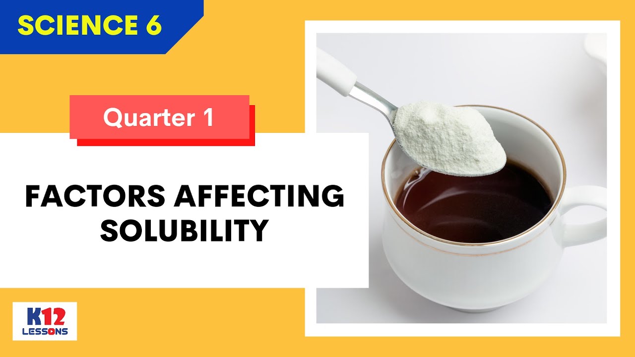 Sci6 Q1 L3 - Factors Affecting Solubility - YouTube