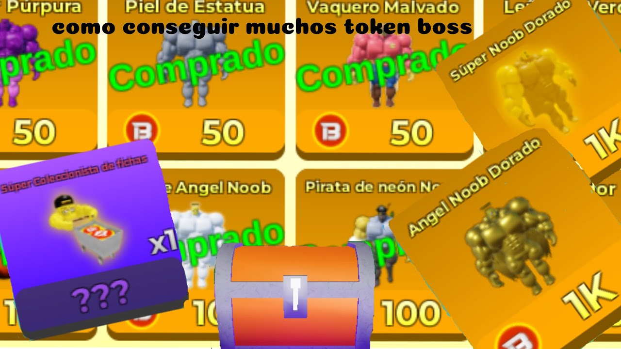 como conseguir muchos tokens boss / mega noob simulator (especial 50 ...