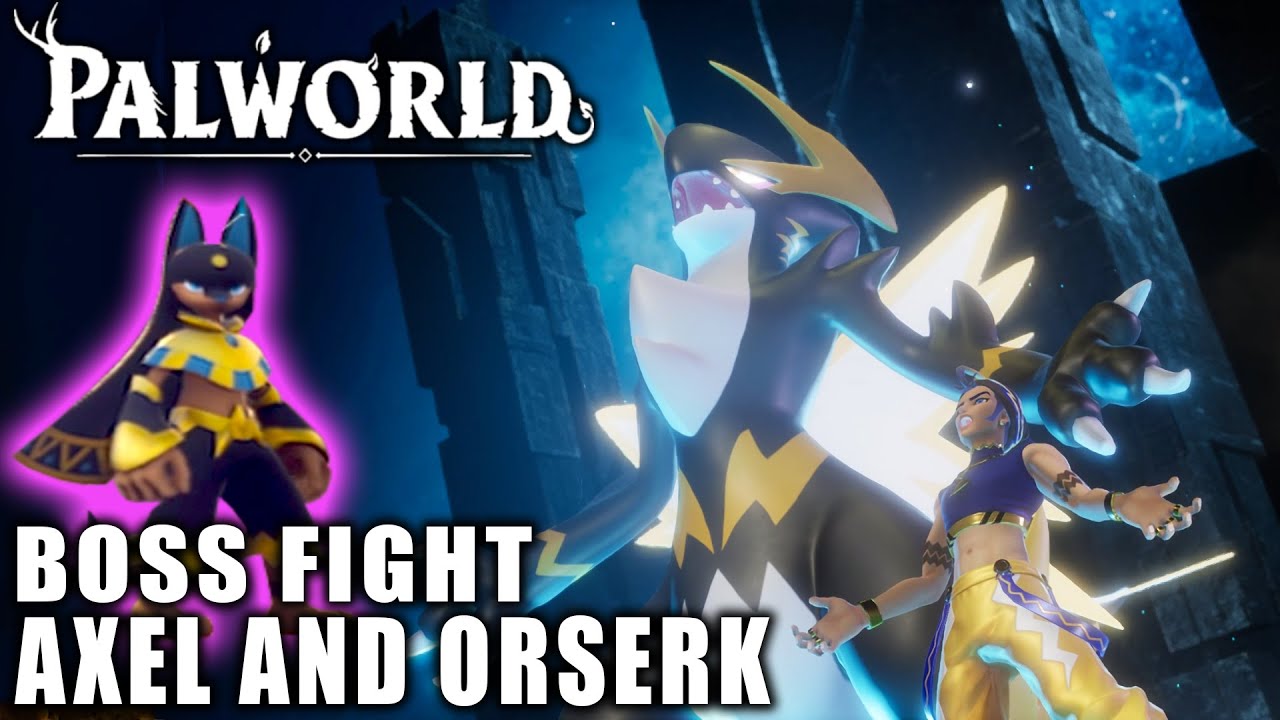Leveling Pake Pal Essence Boss Fight Axel and Orserk Palworld Indonesia ...