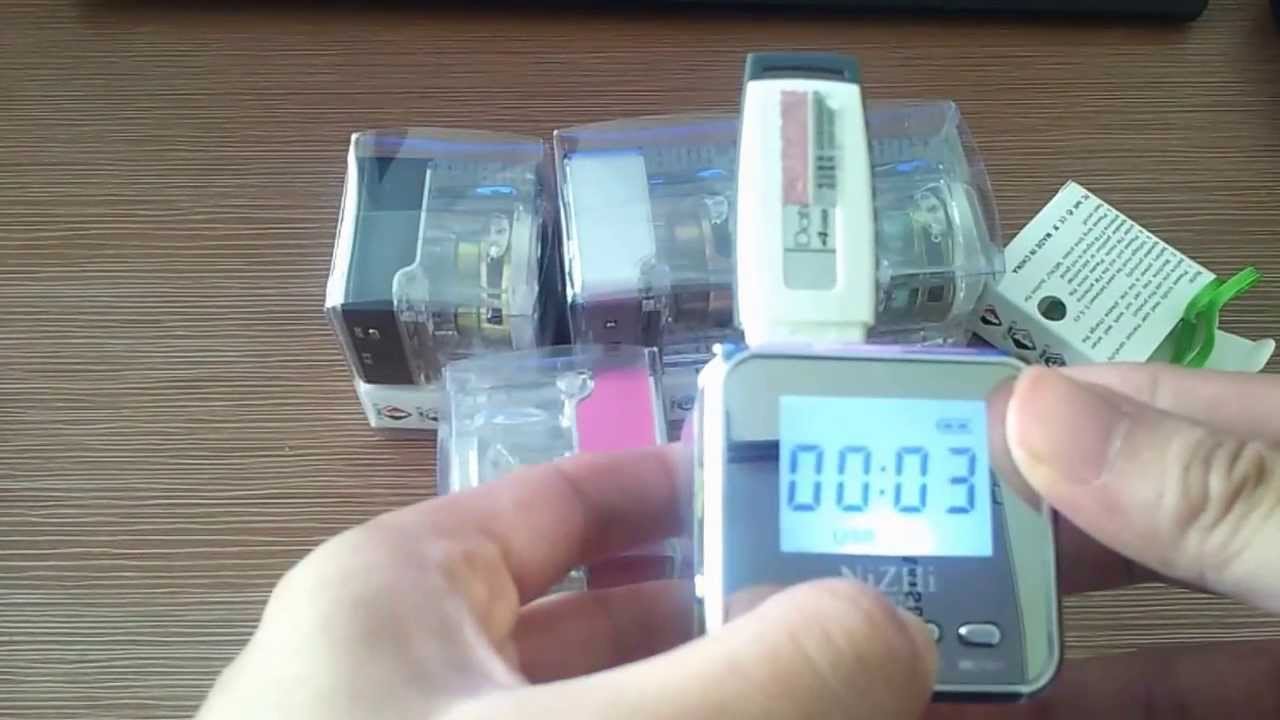 Review on Flash Blinking Transparent MP3 Player and Speaker - YouTube