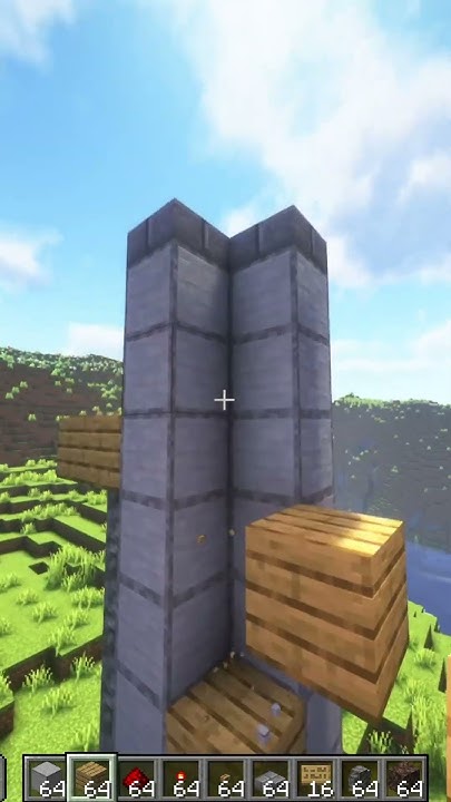 Fastest water elevator 😱 #minecraft #shorts - YouTube