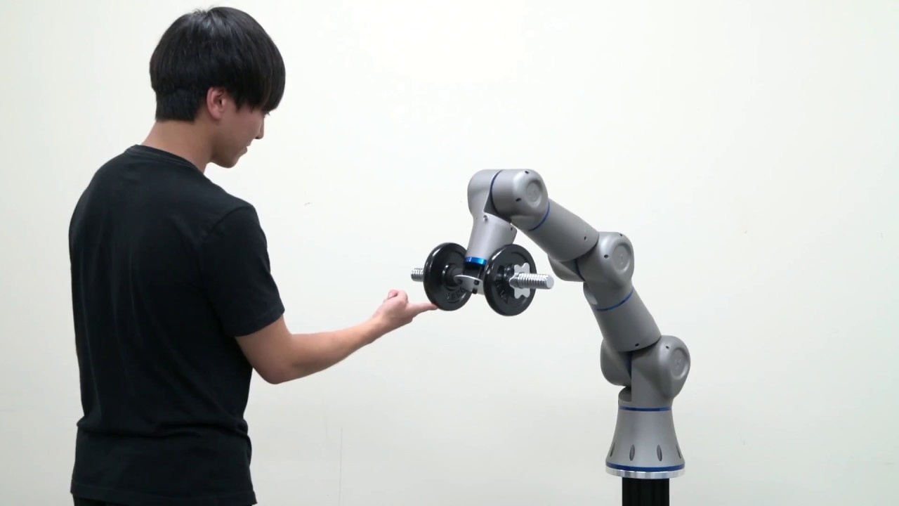[Tokyo Robotics] Torobo Arm: External force following with a weight ...