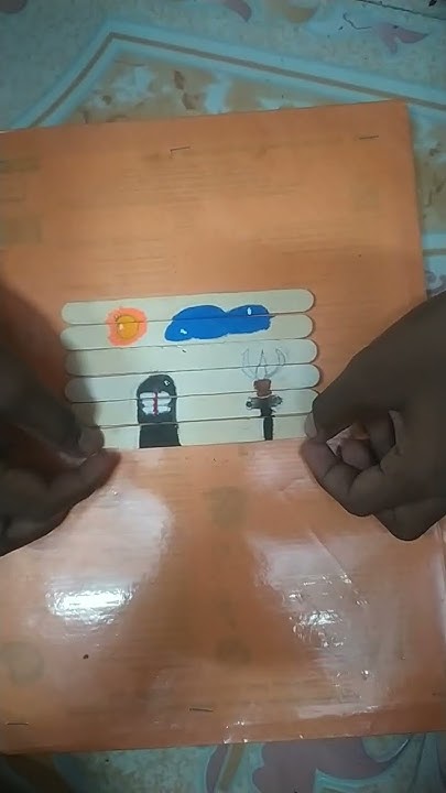 Ice Cream Sticks Art 😁 Youtube