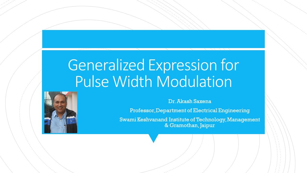 Generalised Expression for Pulse Width Modulated Wave - YouTube